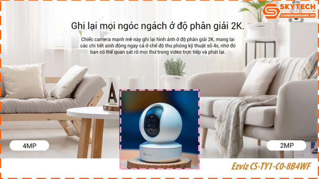 Cách cài đặt camera Ezviz CS-TY1-C0-8B4WF trên điện thoại
